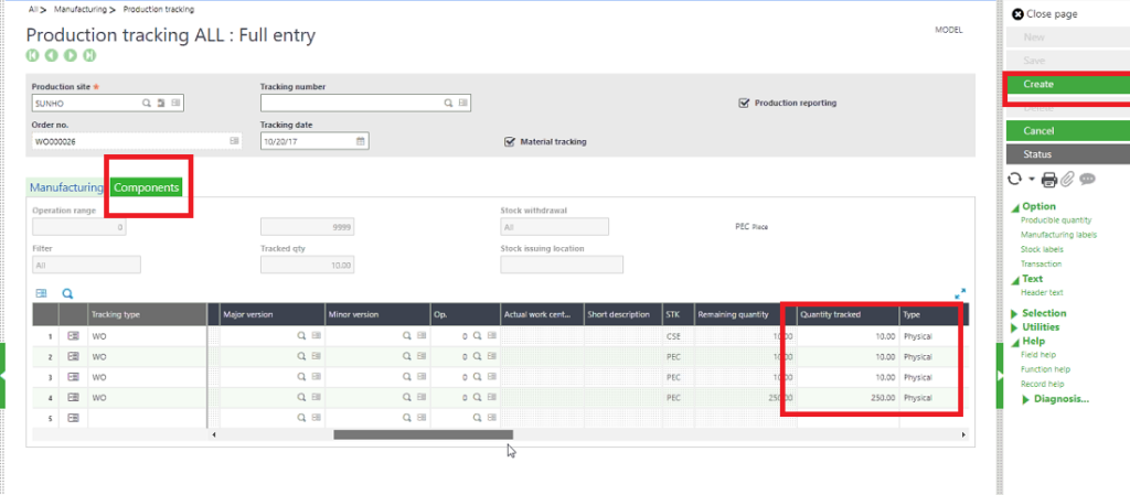 How To Create Work Order 2 In Sage X3