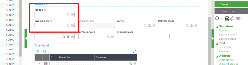 How to Create and Load Contract in Purchase Order in Sage X3